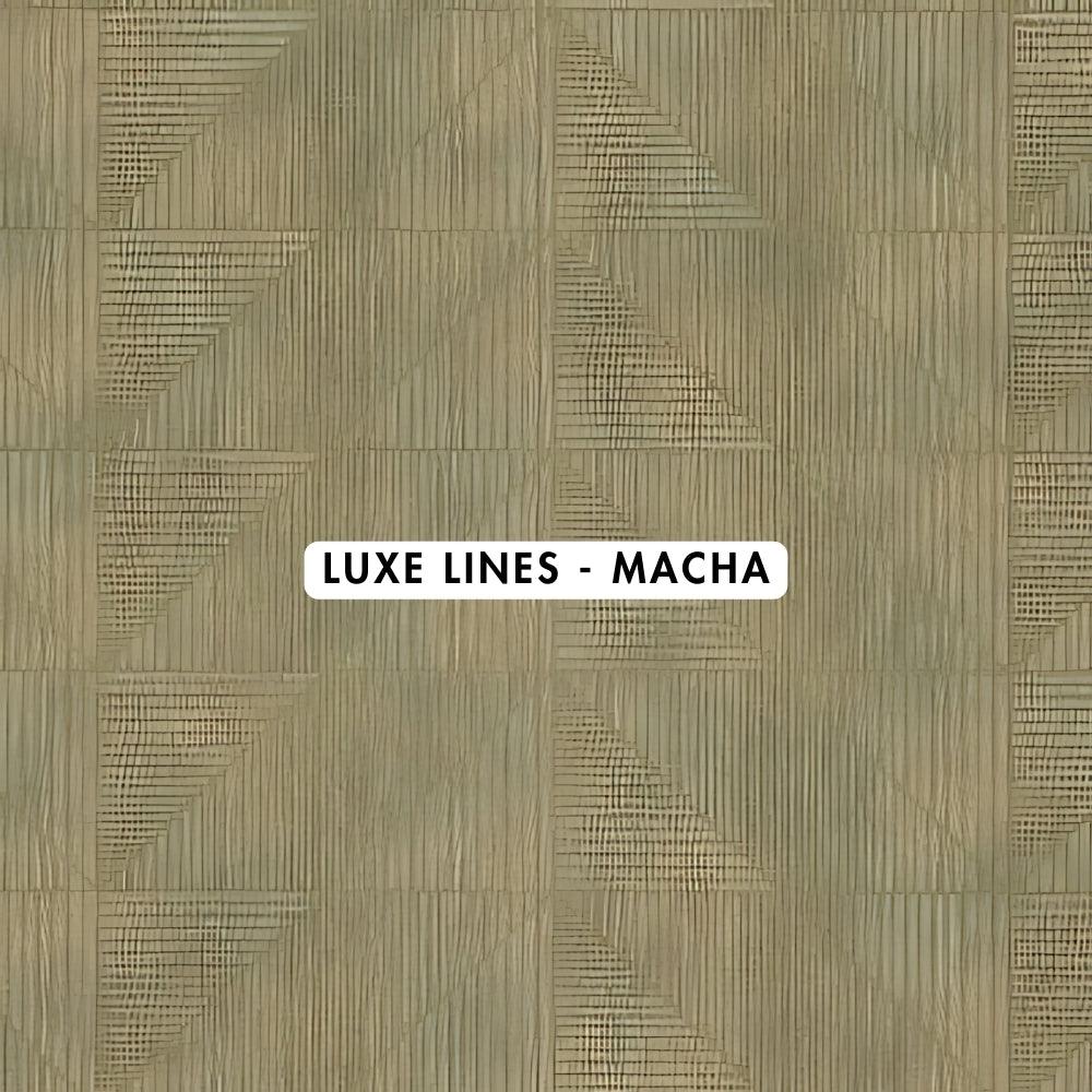 Luxe Lines Macha Wallpaper