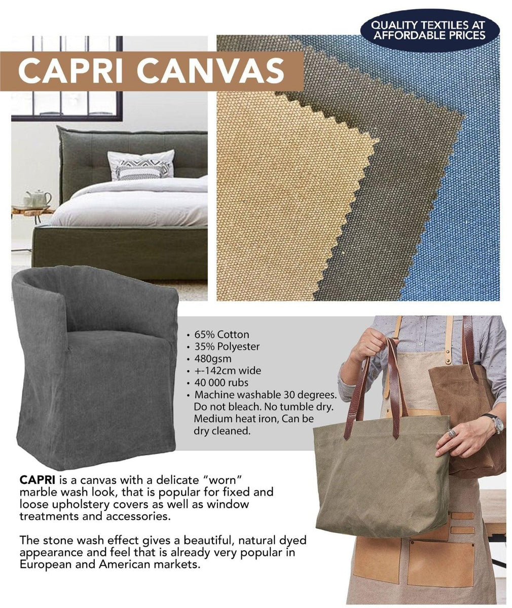 Capri Canvas Dual-Purpose Upholstery Fabric – CurtainWorld.Online